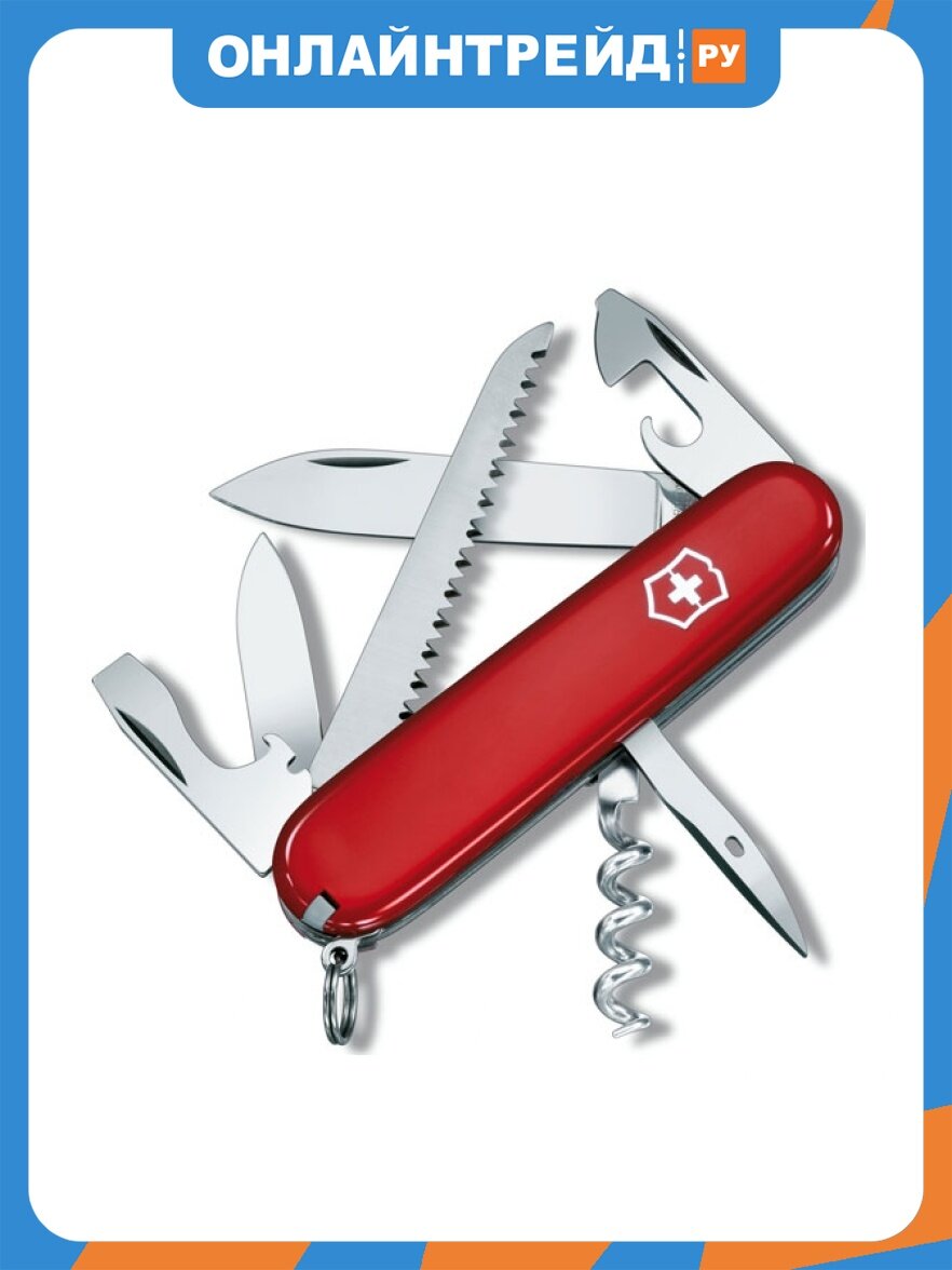 Нож Victorinox 1.3613 CAMPER, 91 мм, красный