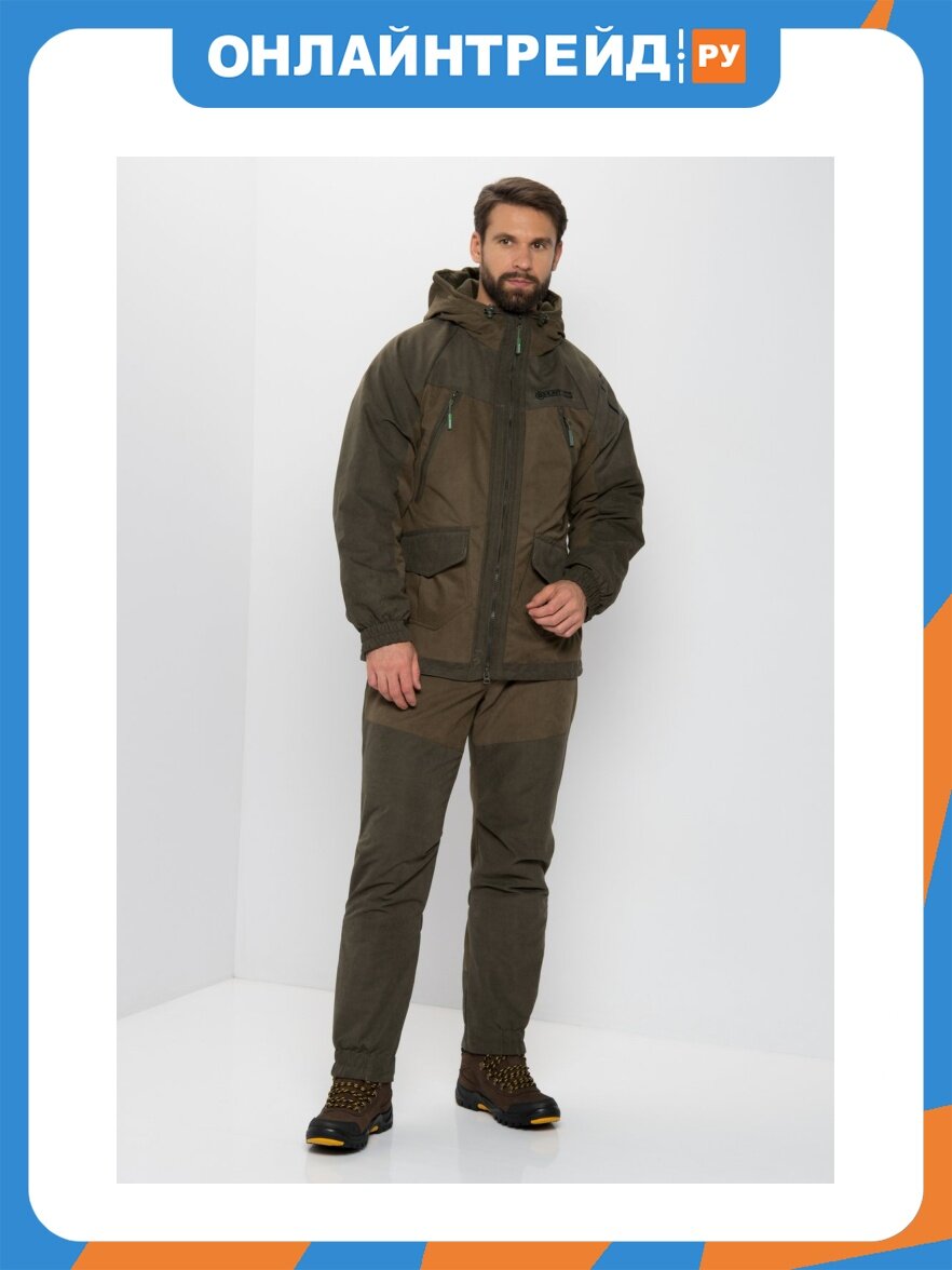 Костюм демисезонный Huntsman Горка Люкс Хаки Исландия, разм. 48-50/170-176