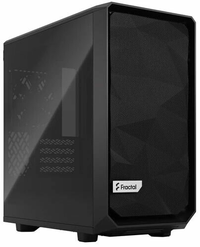 Компьютерный корпус Fractal Design Meshify 2 Mini (FD-C-MES2M-01) черный - Mini Tower, Micro-ATX, USB 3.2 Gen 1 Type-A, USB 3.2 Gen 2 Type-C