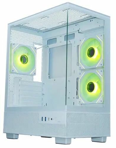 Компьютерный корпус XASTRA Q400M (Q400M-3FM12A-C6-UC-WH) белый - Mini Tower, Micro ATX, USB 3.2 Gen 1 Type A, USB 2.0 Type A