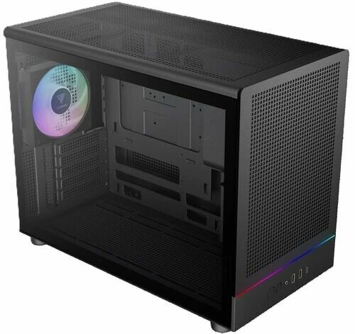 Компьютерный корпус GAMDIAS ATHENA M4M (16334-32GE3-30000-G) черный - Mini Tower, Micro-ATX, USB 2.0 Type-A, USB 3.2 Gen 1 Type-A