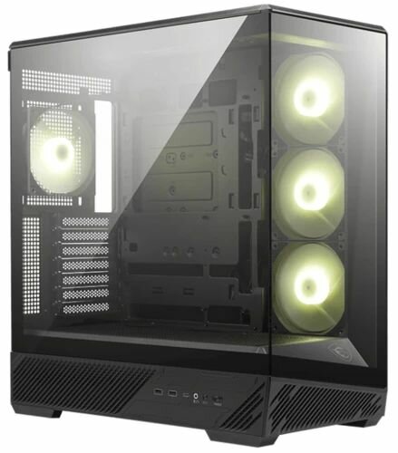 Компьютерный корпус MSI MAG PANO 130R PZ (306-7G32R21-HH9) черный - Midi Tower, ATX, USB 2.0 Type-A, USB 3.2 Gen 1 Type-A, USB 3.2 Gen 1 Type-C