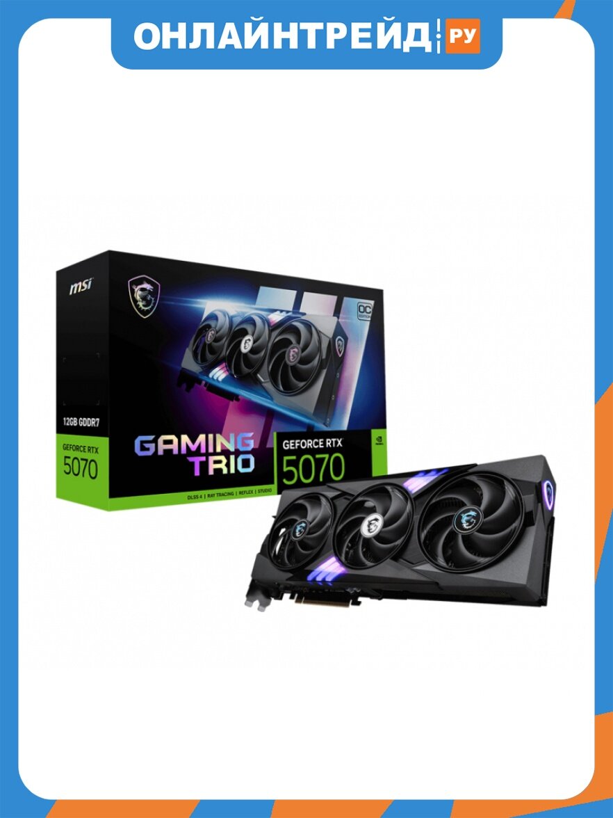 Видеокарта Msi GeForce RTX 5070 GAMING TRIO OC 12G