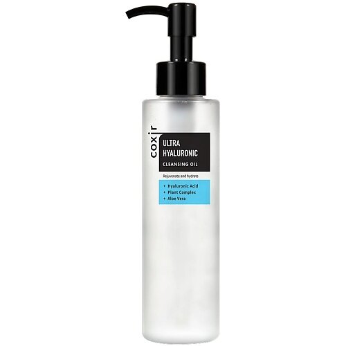 COXIR Очищающее гидрофильное масло с гиалуроновой кислотой Ultra Hyaluronic, 150 мл