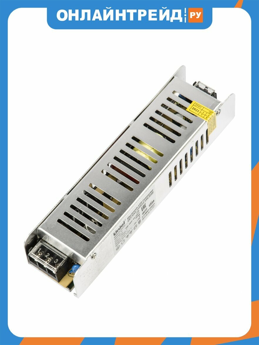 Блок питания для светодиодов Uniel UET-VAS-120B20 24V IP20 120Вт. Металлический корпус