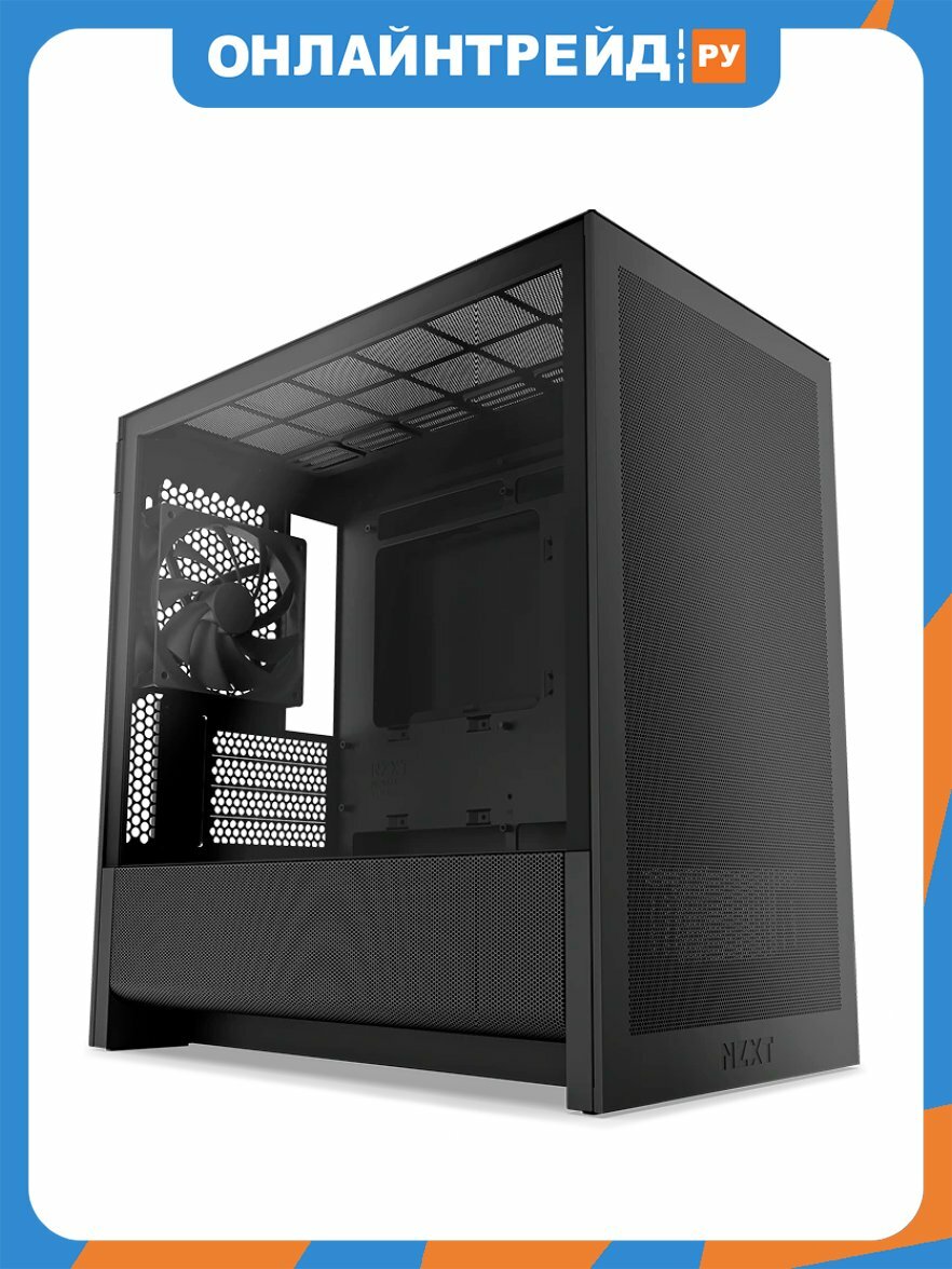 Корпус Nzxt H3 Flow, черный (CC-H31FB-01)