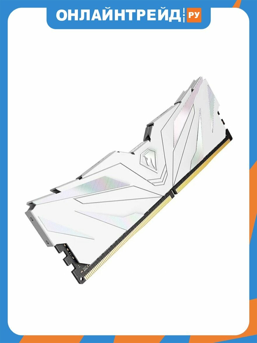 Оперативная память Netac Shadow DDR4 II 16GB 3200MHz PC25600 CL16, White с радиатором (NTSWD4P32SP-16W)