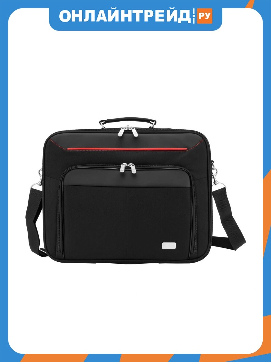 Сумка для ноутбука 15.6" Digma HC-211 черный/красный полиэстер (HC211BKR)