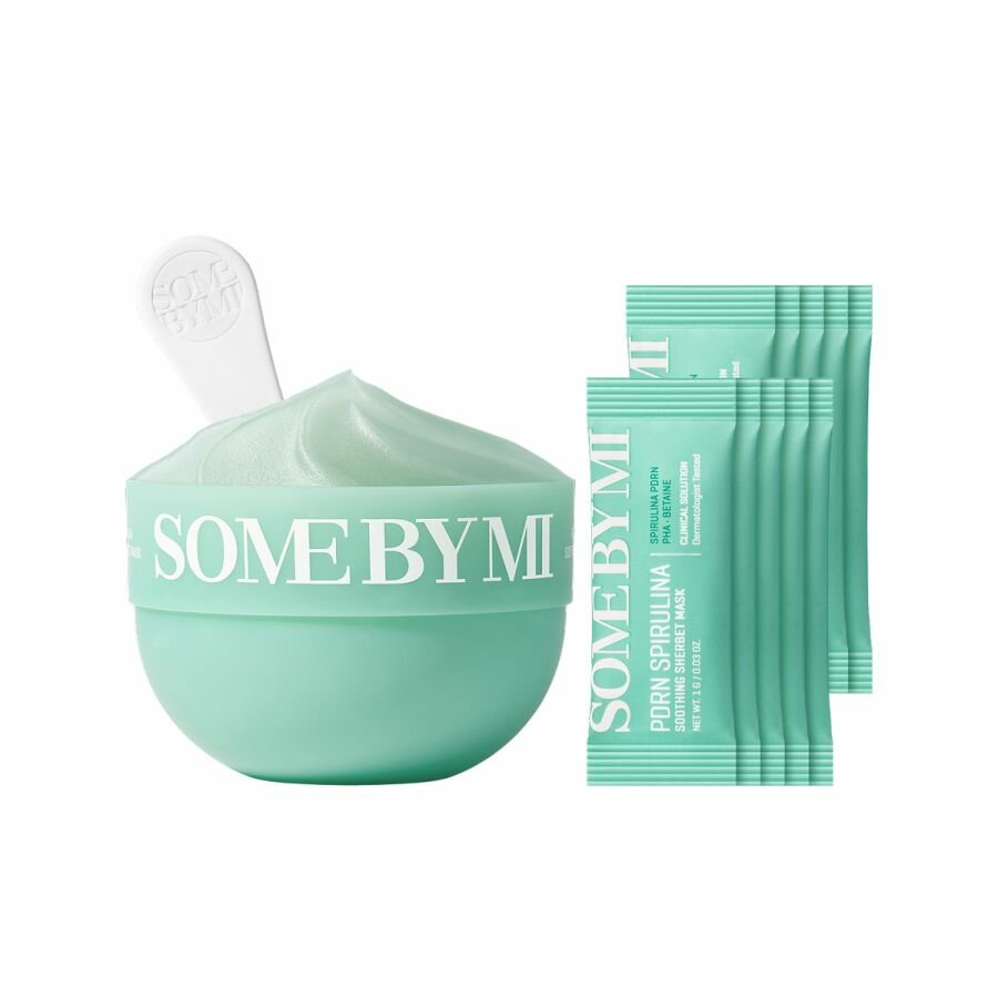 SOME BY MI Альгинатная маска SPIRULINA PDRN SOOTHING SHERBET MASK со спирулиной и полинуклеотидами 1* 10 гр.