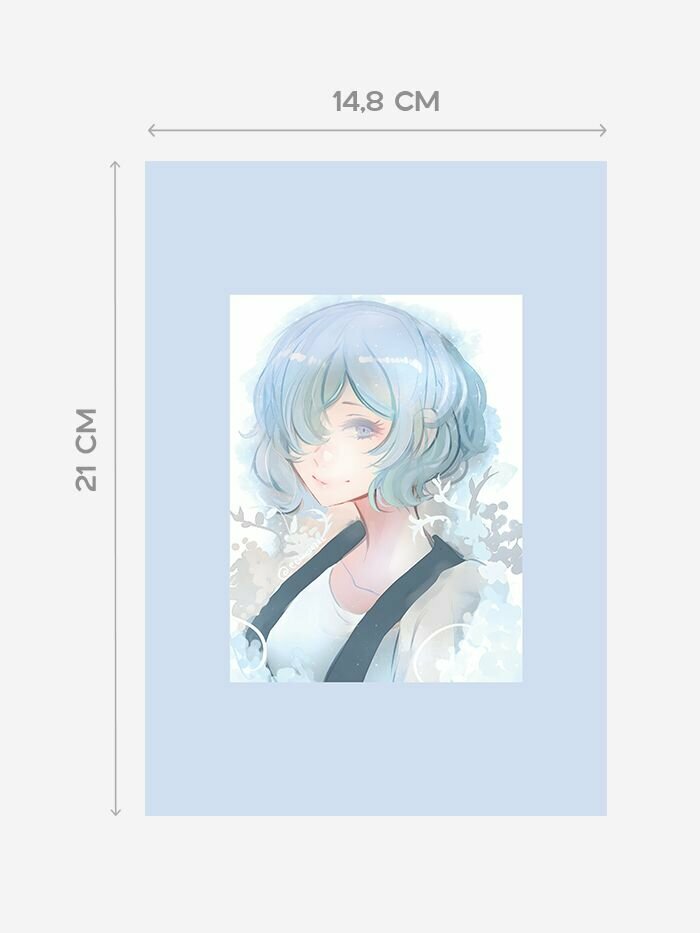 Блокнот А5 Аниме Токийский гуль Tokyo Ghoul, на кольцах, в точку