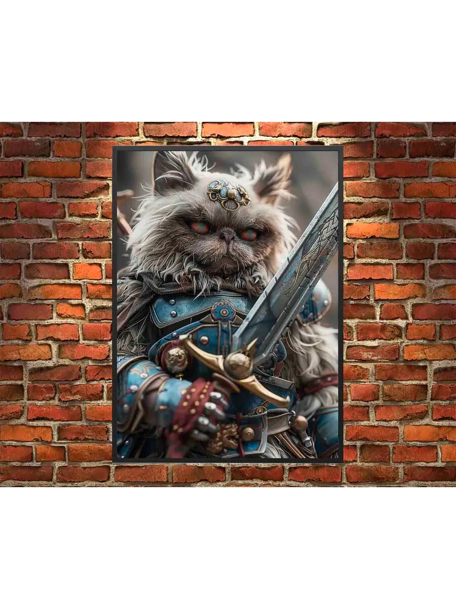 Гималайский кот Гладиатор 4, Плакат 30x42см