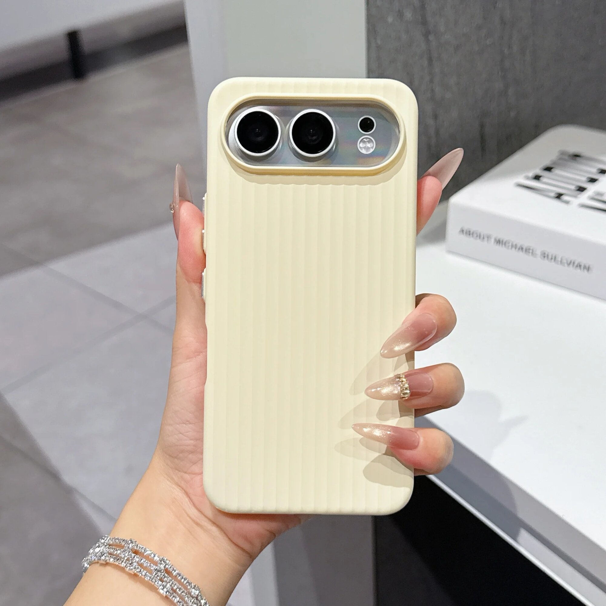 Противоударный Силиконовый Чехол Niche Macaron Color Tile С Honor 500 Pro, No Magnetic, Белый, White