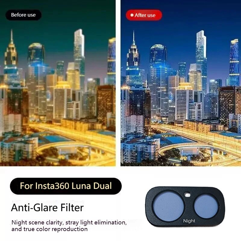 Магнитные фильтры для Insta360 Luna Ultra DIXSG Night