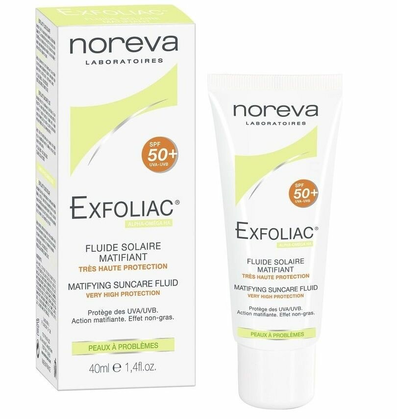 Noreva Эксфолиак SPF50+ Эмульсия матирующая солнцезащитная тюбик 40 мл