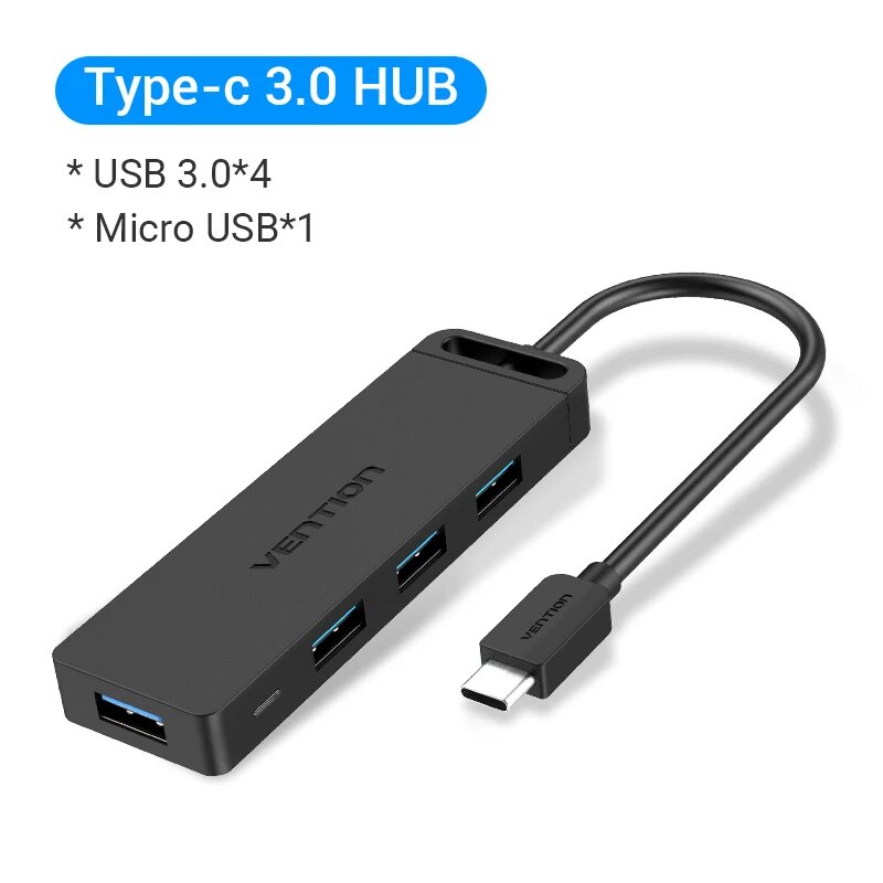 Vention USB C HUB 4 портов USB 3.0 USB-C 3.0 HUB