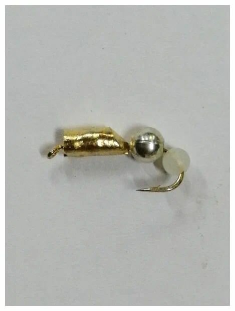 Мормышка вольфрамовая Столбик с ухом цвет: Золото 3мм 1.1гр 10шт