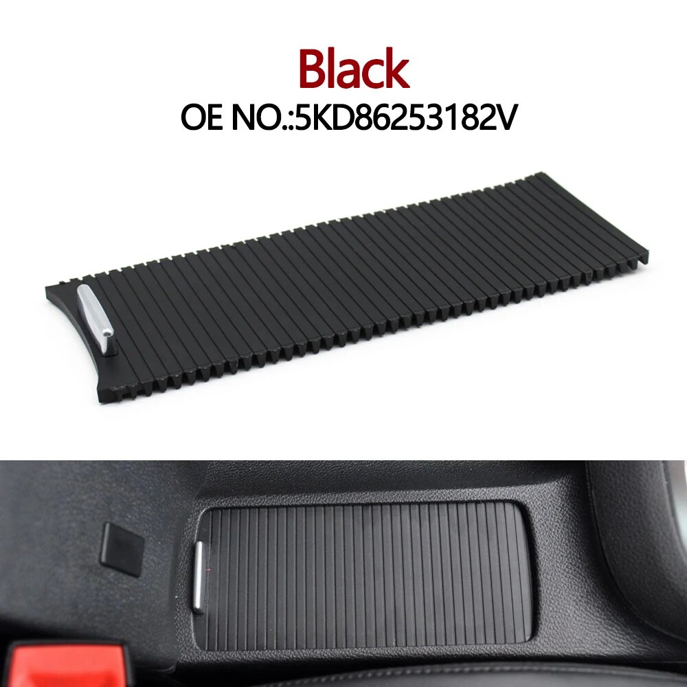 Подлокотник автомобильной центральной консоли, подлокотник для напитков, Накладка для VW Golf 6 5 GTI R32 Jetta A5 MK5 GLI EOS Scirocco 5KD86253182V Black