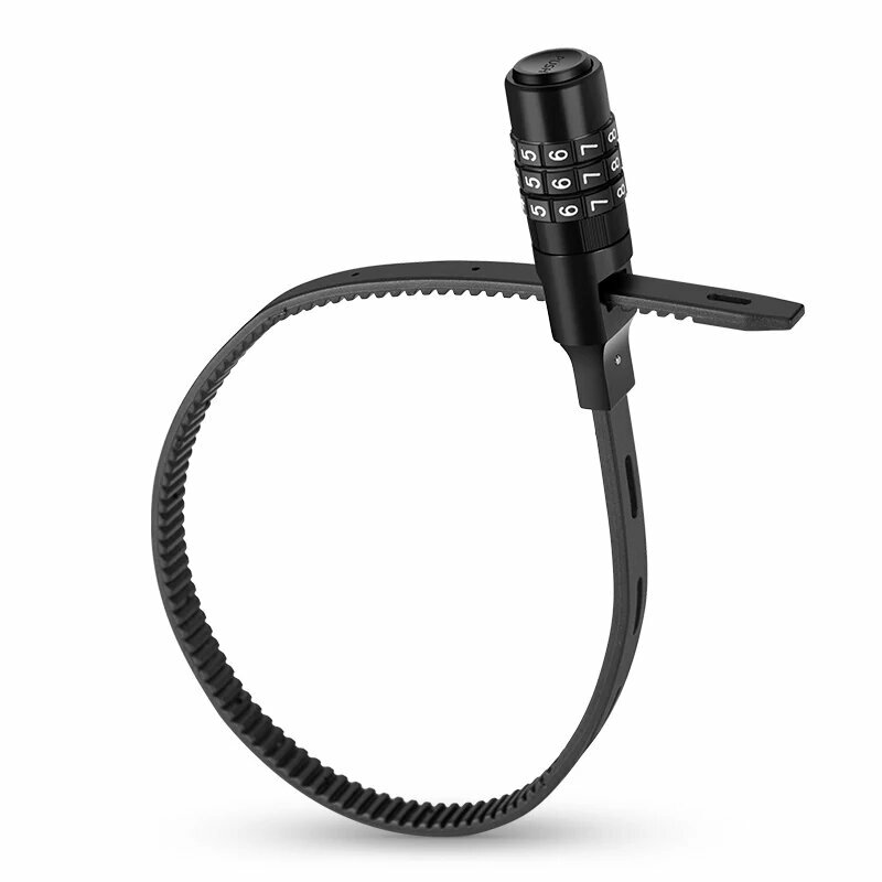 ROCKBROS велосипедный замок с паролем, регулируемый высокопрочный стальной велосипедный мотоциклетный шлем, навесной замок, противоугонный безопасный велосипедный замок