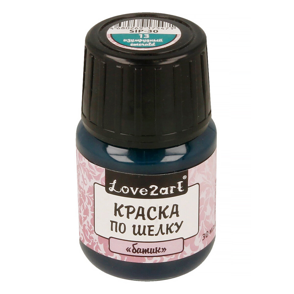 "Love2art" Краска по шелку "батик" SIP-30 30 мл 13 изумрудный
