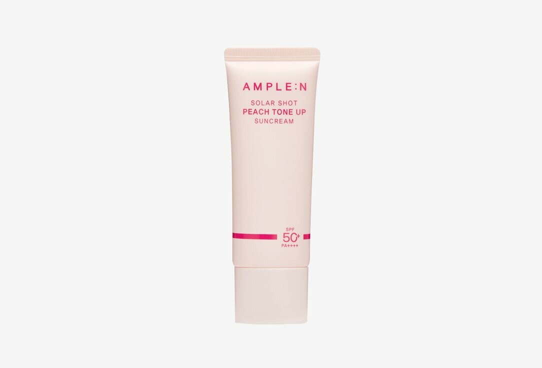 Солнцезащитный крем AMPLE: N SOLAR SHOT PEACH TONE-UP SUNCREAM 40 мл