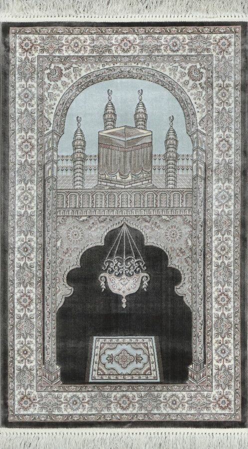 Ковёр 0,67х1,10 Silk Touch 011 antracite pastel namaz