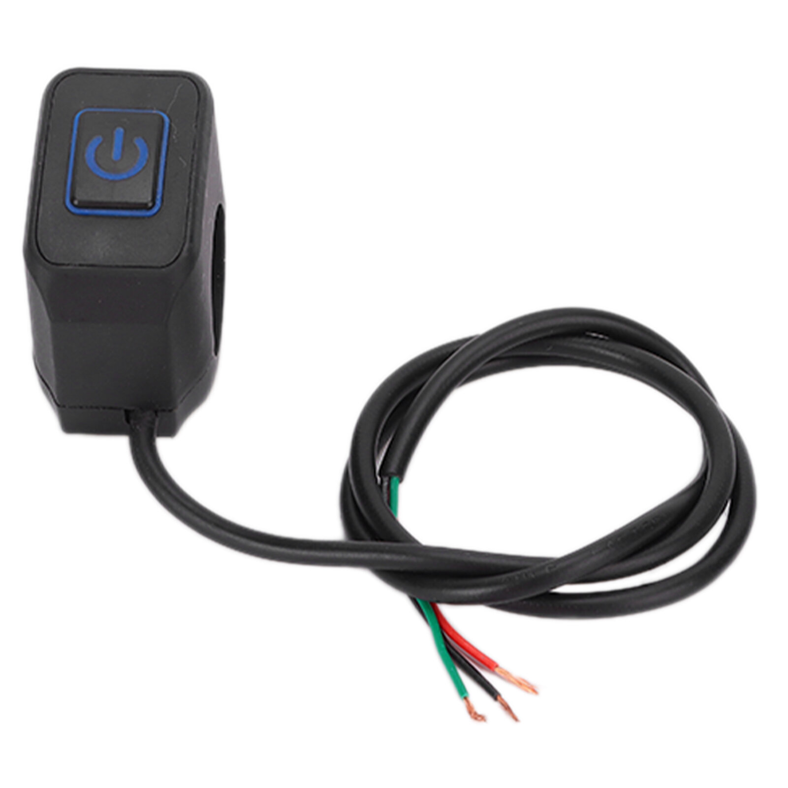 Водонепроницаемая кнопка на руль 22мм, для дальнего света, синяя