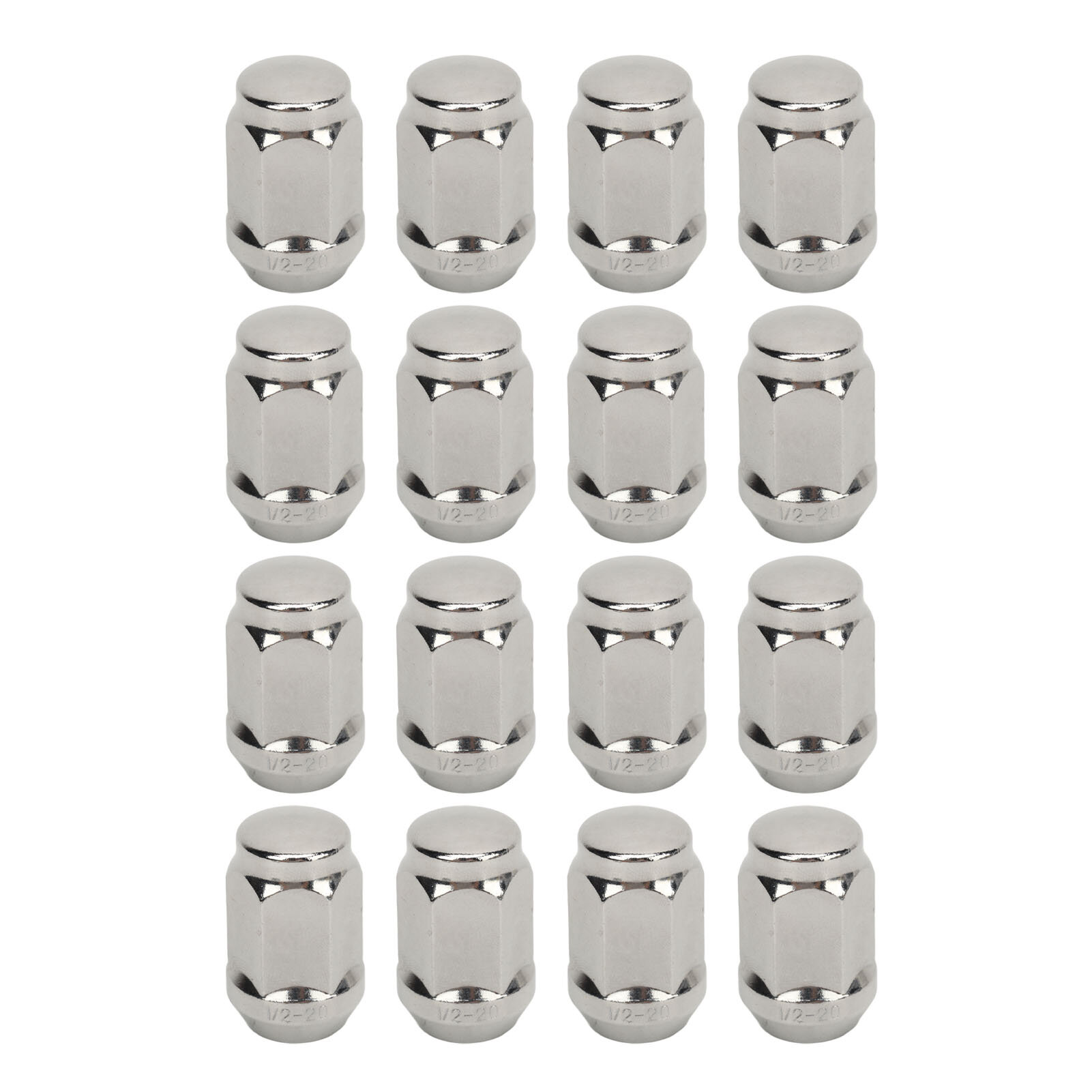 G1 1/2 20 Гайки для гольф-мобиля Комплект из 16 хромированных металлических колесных гаек для замены E-Z-GO, размер 14723