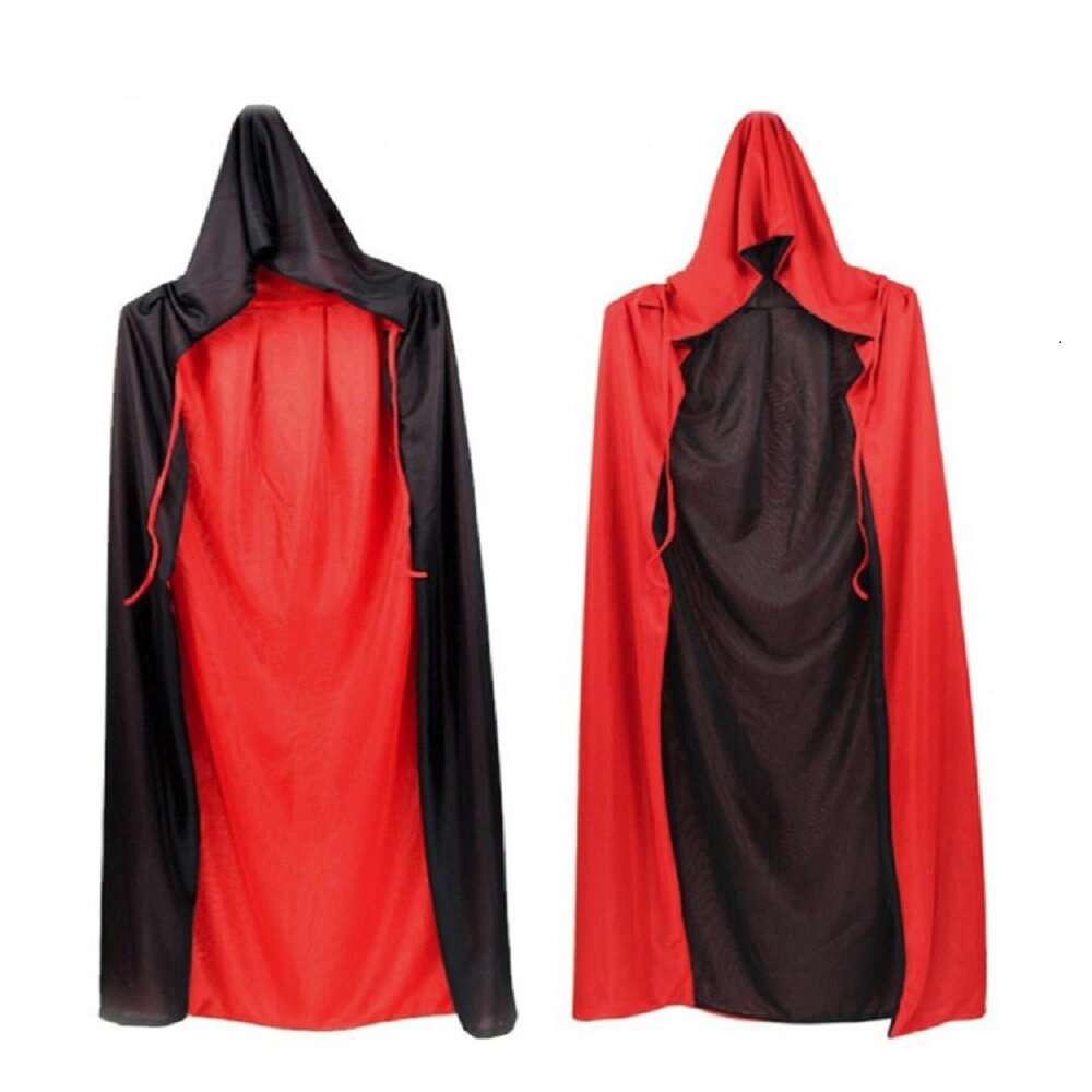 Накидка Хэллоуин двухсторонняя с капюшоном, 120 см для праздника