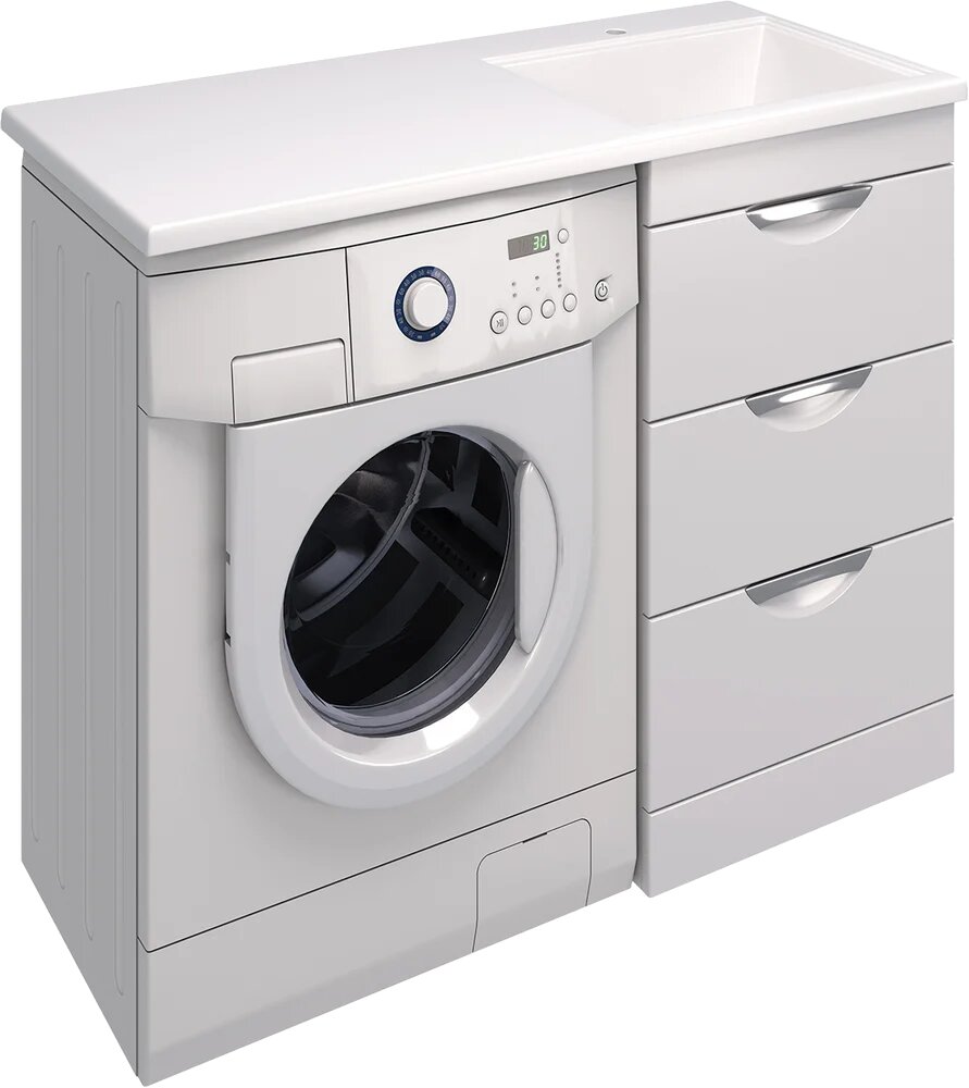 Тумба под раковину без столешницы Emmy Милли 310111 3 ящика, белая