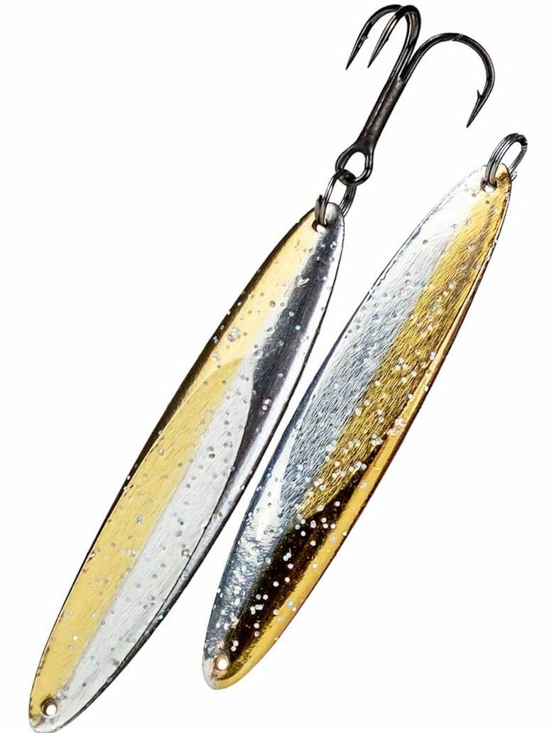 Блесна из вольфрама покрыта серебром и золотом, пилькер RB Баллистик 20гр - 4, 59мм