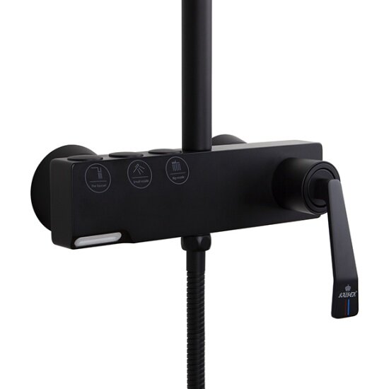 Душевая система Kaiser® Kaiser Strike (09182-2) Черный Матовый