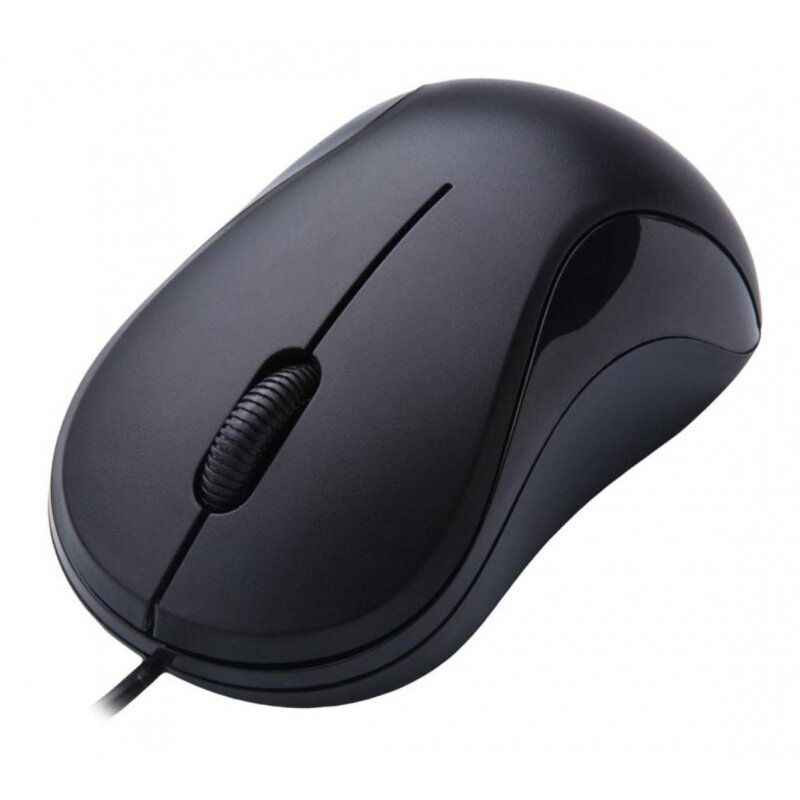 Мышь компьютерная Oklick 115S, 1200 dpi, провод 1,2 м, черная (711636)