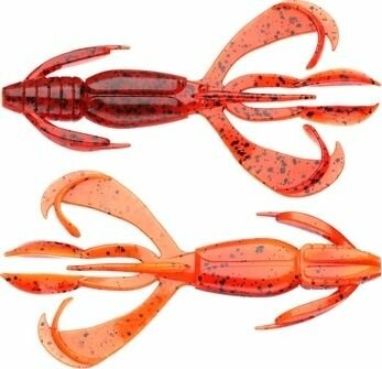 Мягкая приманка Keitech CRAZY FLAPPER 4.4" # 407 Delta Craw, длина 111 мм