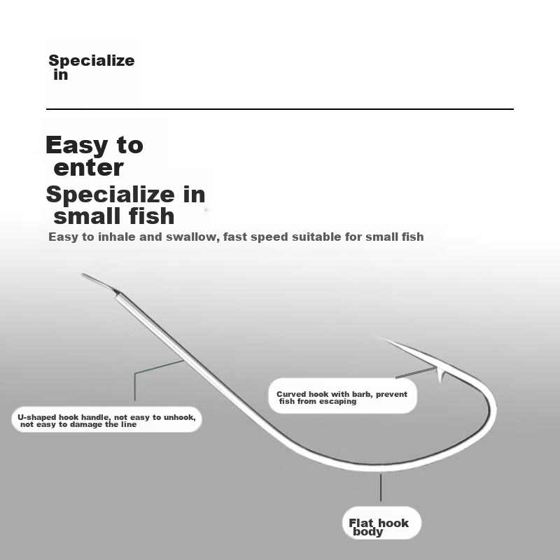 Kemailexiu Fishing Line Set, Specialized for Small Fish, Autumn Fish, Fox, Single Hook, Highly Sensitive, with Float, Finished Line Set, 2.2 Meters