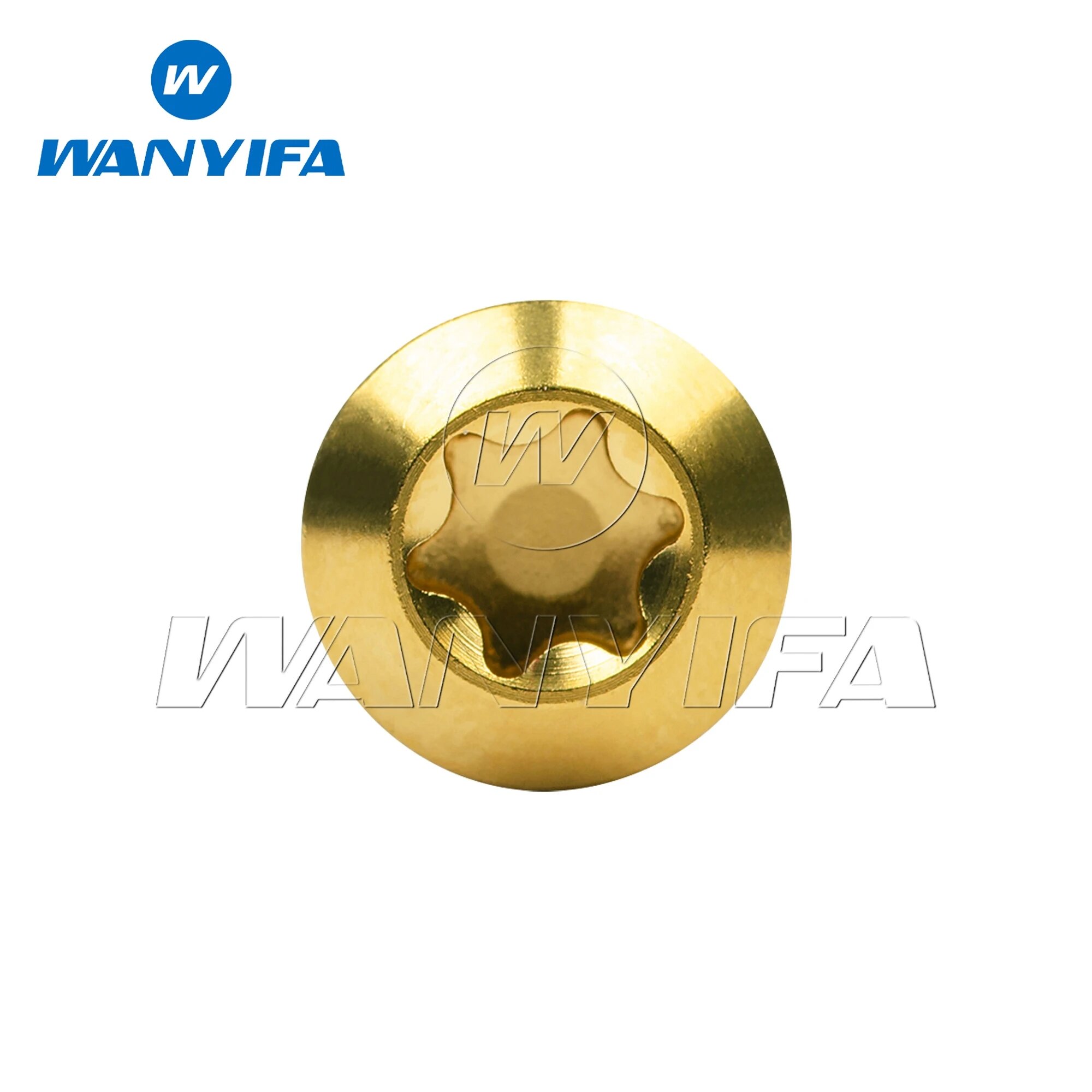 Wanyifa Титановые болты Torx M5/M6x10-80 мм 5 шт. M6, Gold, 70mm