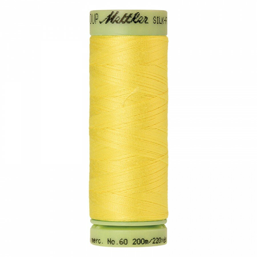 Нить для машинного квилтинга SILK-FINISH COTTON 60, 200 м 3507 Lemon Zest