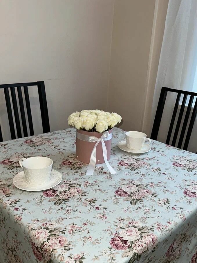 Скатерть с водоотталкивающая тефлоновой пропиткой 105*170 "Прованс"