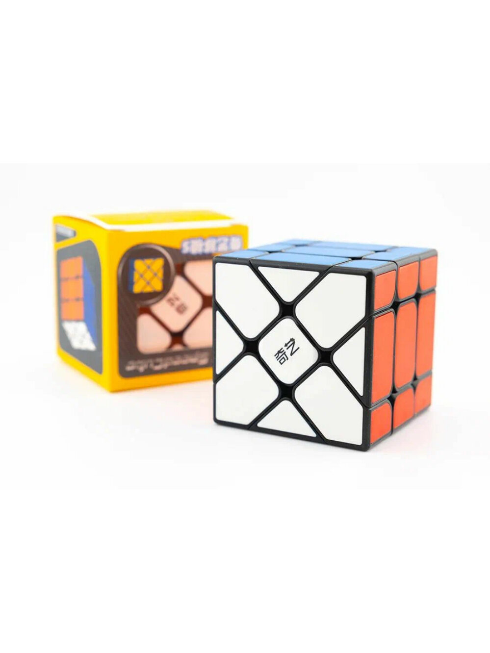 Головоломка кубик QiYi (MoFangGe) Fisher S Cube Tiled, черный пластик