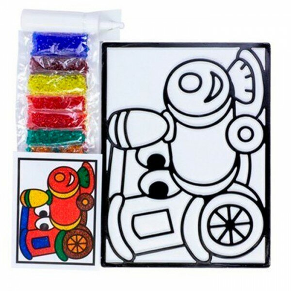 Картина пластилином Эра (игры) "Паровоз", 6 цветов, стек (С-546-57238307)