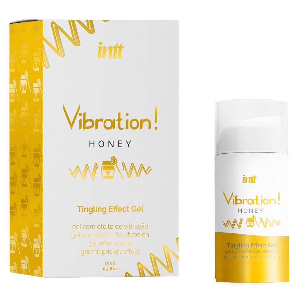 Жидкий вибратор с ароматом меда Intt Vibration Honey, 15 мл