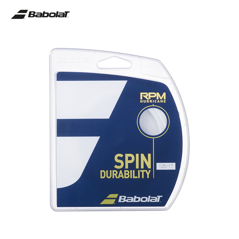 BABOLAT RPM HURRICANE Durable Octagonal Tennis Racket String, Polyester Tennis String