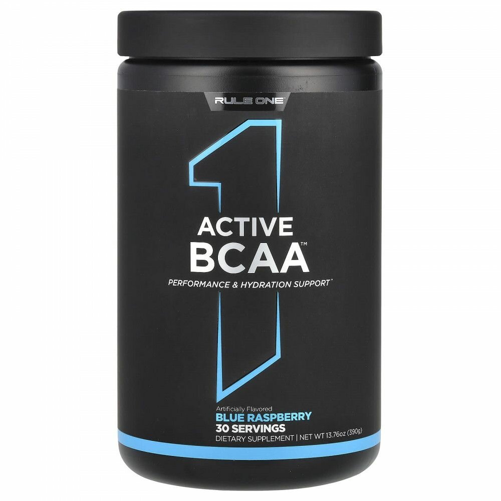 Аминокислоты Rule 1 Active BCAA 390 гр Голубая малина