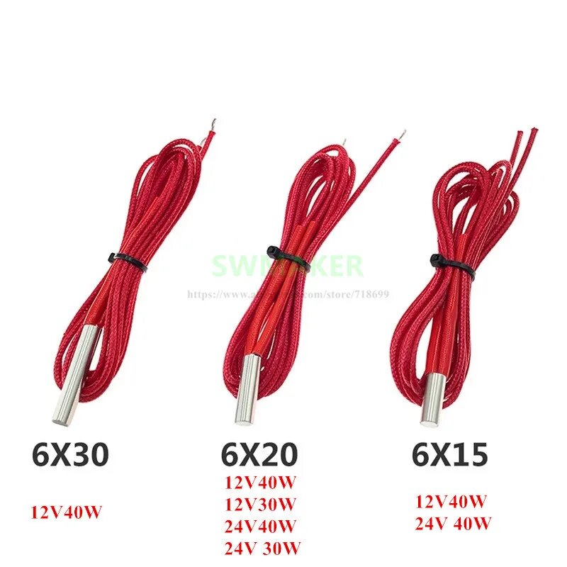 Нагреватель керамический SEEJIE 12V 40W 6x20