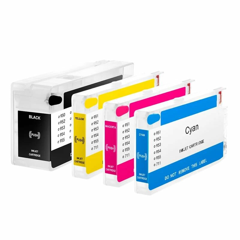 Комплект картриджей HP 711 711XL картридж, для HP DesignJet T120 T520 принтера, совместимый, Белый (white), 4 шт