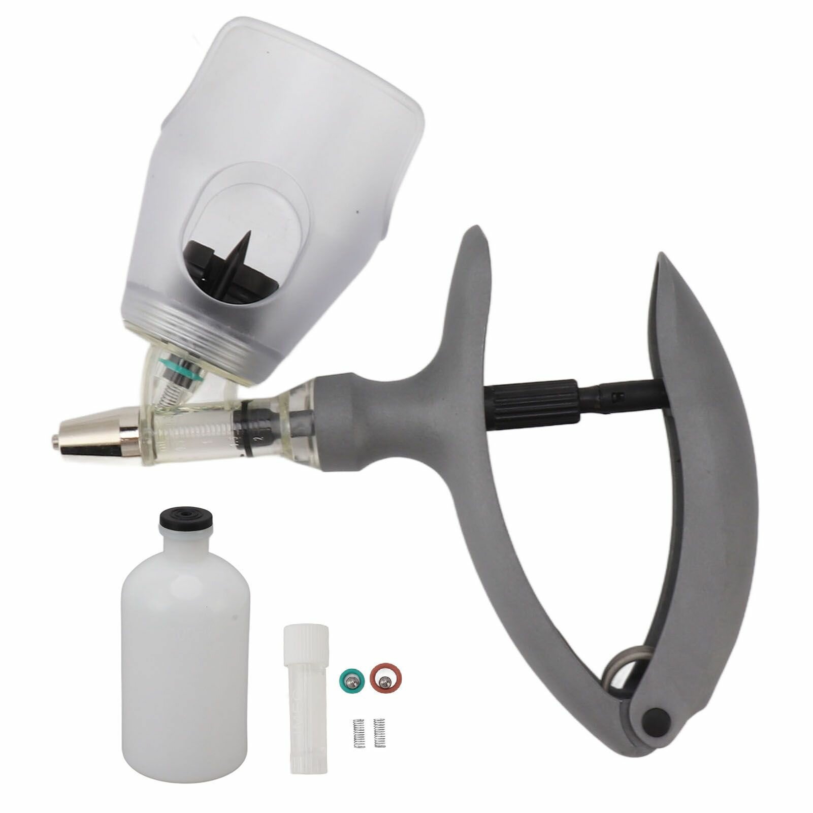 Шприц для скота, регулируемый непрерывный автоматический ветеринарный шприц-пистолет для крупного рогатого скота, коз, свиней, коров, 0,1 2 мл