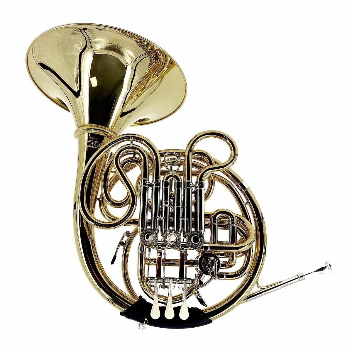 Artist FH-603LA Валторна двойная F/Bb профессиональная, четырехвентильная, покрытие золотой лак, облегченный кейс в комплекте