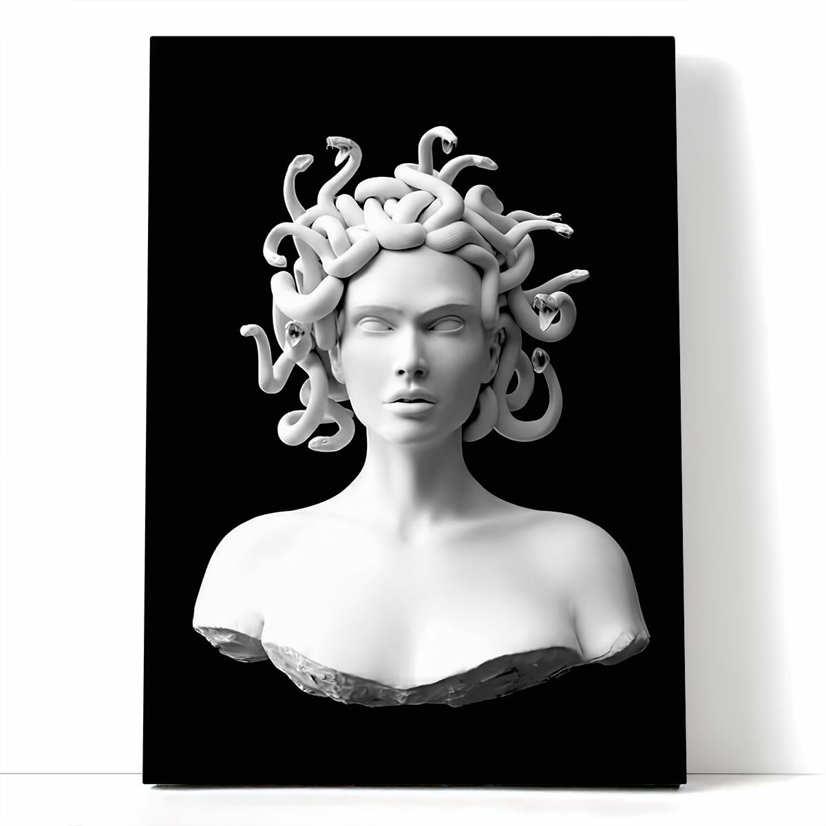 Интерьерная картина на хлопковом холсте - Медуза Горгона арт