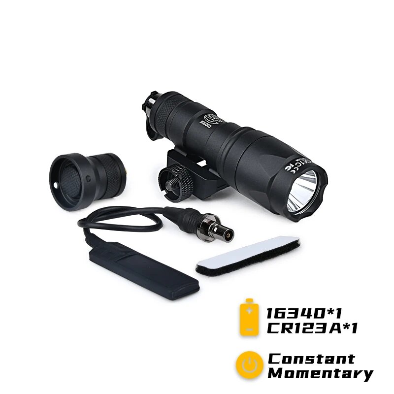 Surefire M300 M600 тактический фонарик 600 люмен M300 BK Switch, Including battery