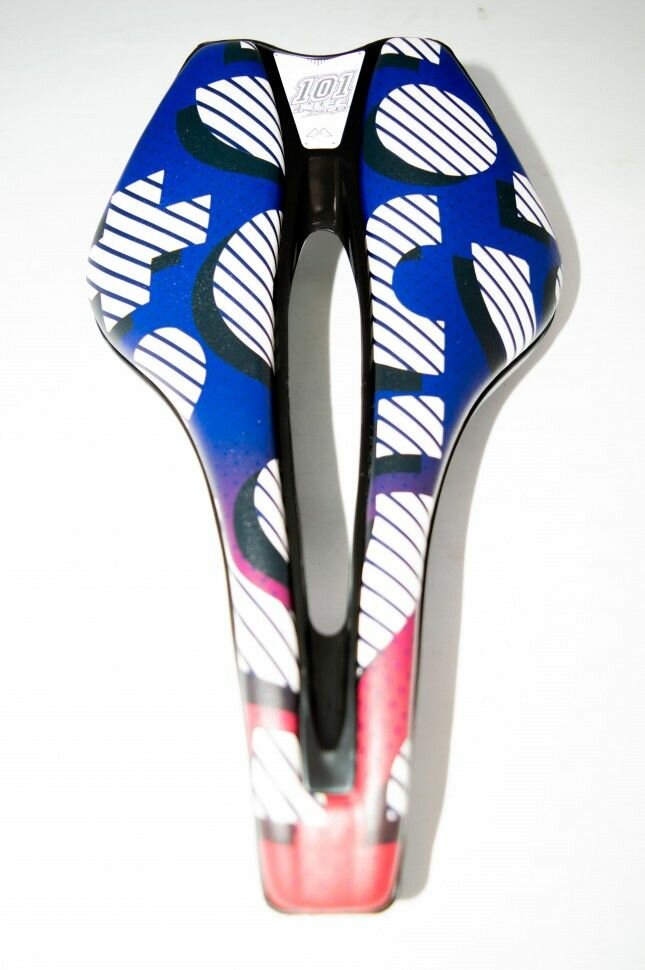 Седло велосипедное Enlee DS-30J фитнесс/спорт, MTB, с цветным принтом, унисекс.