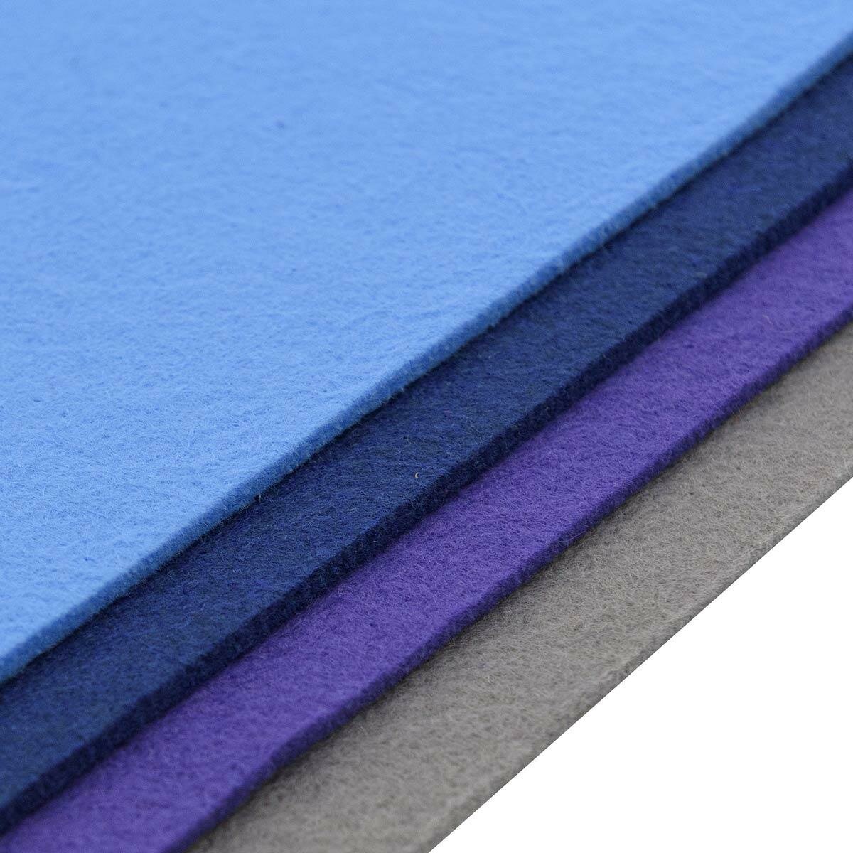 Фетр Astra&Craft Листовой мягкий, ассорти, №2, 3 мм, 400 г, 20х30 см, 4 шт